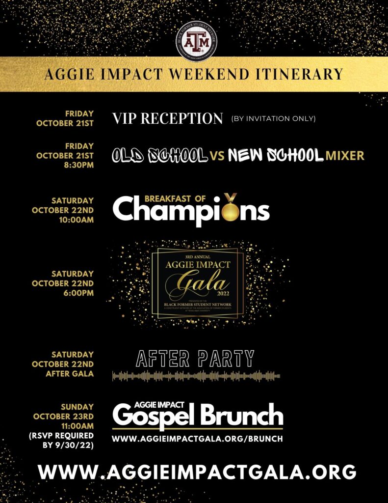 Home • Aggie Impact Gala • Texas A&M